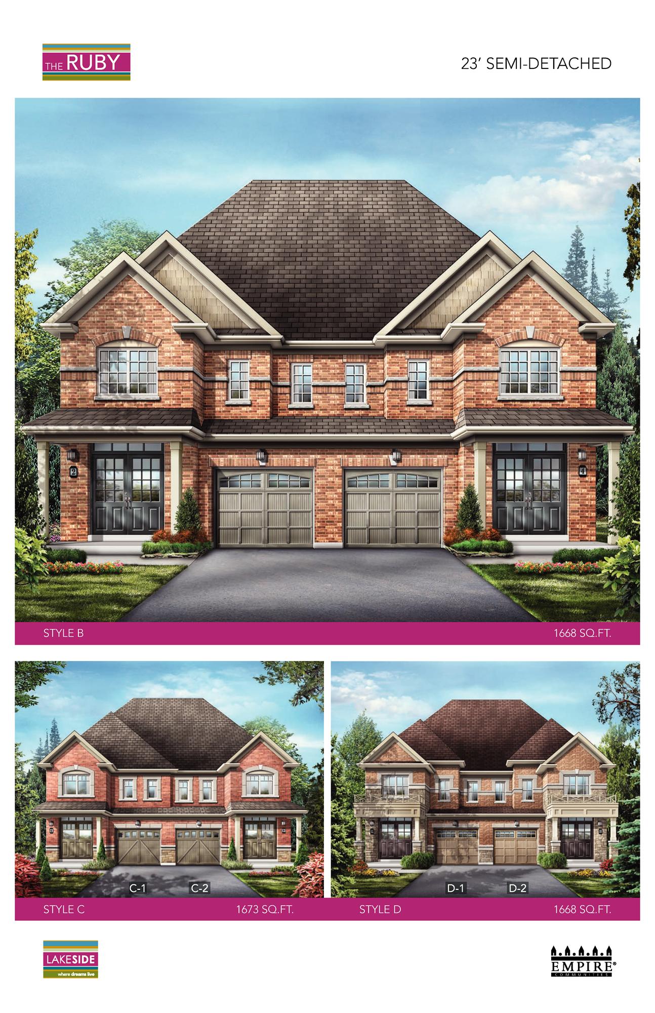 Lakeside Brampton - The Ruby Floor Plan, Brampton ON | Livabl