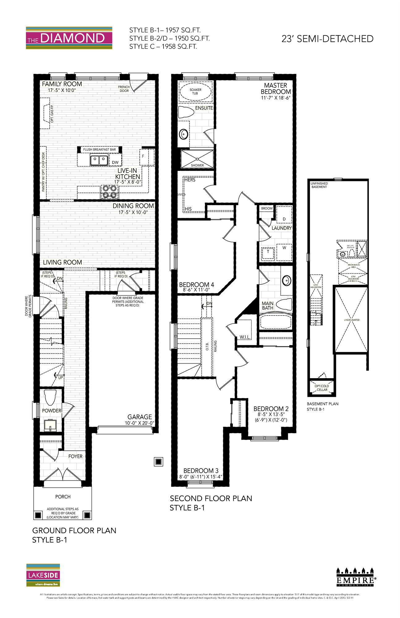 Lakeside Brampton | The Diamond | Floor Plans and Pricing