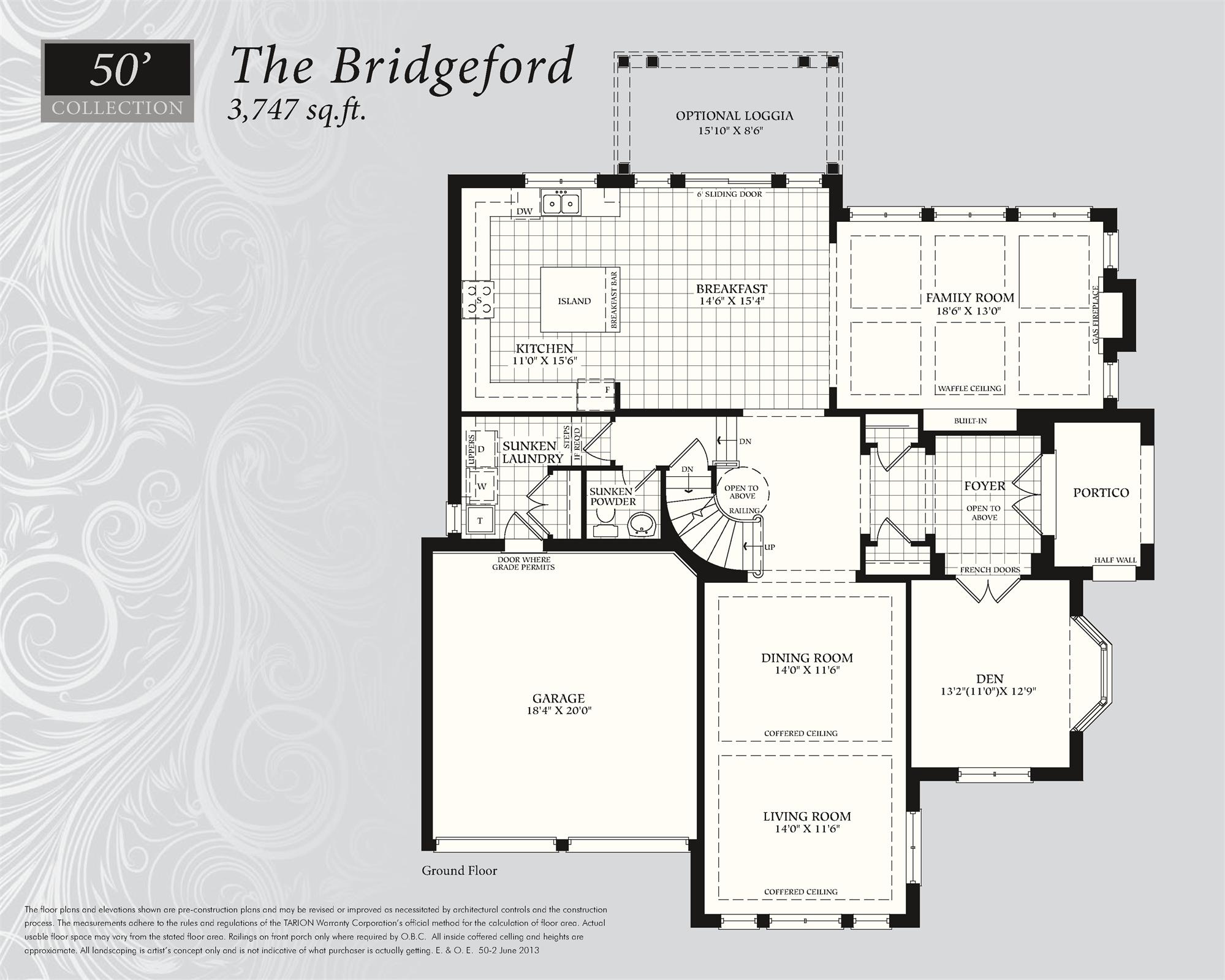 The Mills Collection - The Bridgeford Floor Plan, Richmond Hill ON | Livabl
