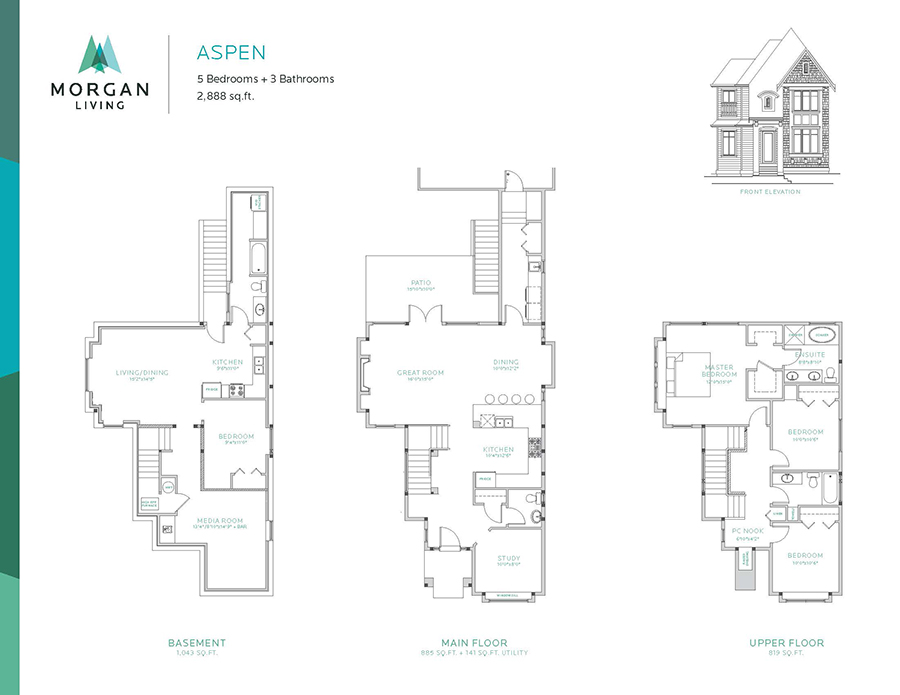 Morgan Living - Aspen Floor Plan, Surrey BC | Livabl