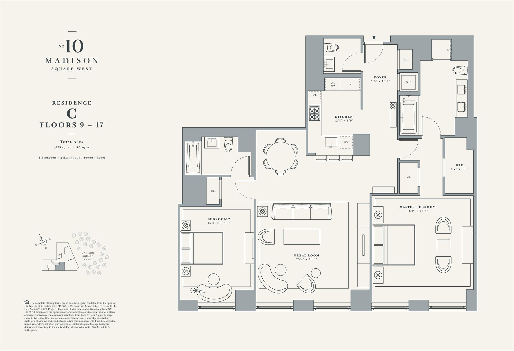 10 Madison Square West | 12C | Floor Plans and Pricing