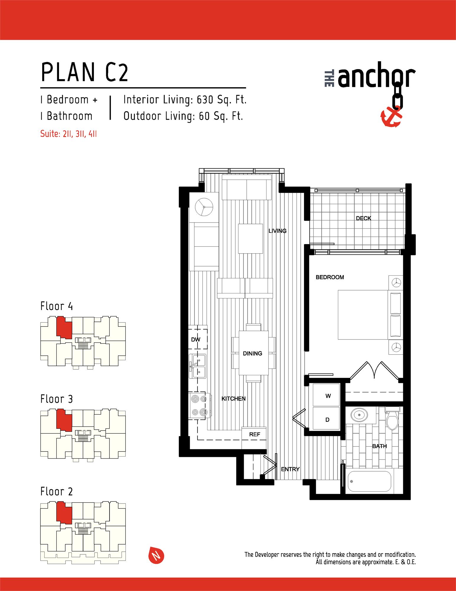 The Anchor - C2 Floor Plan, North Vancouver BC | Livabl