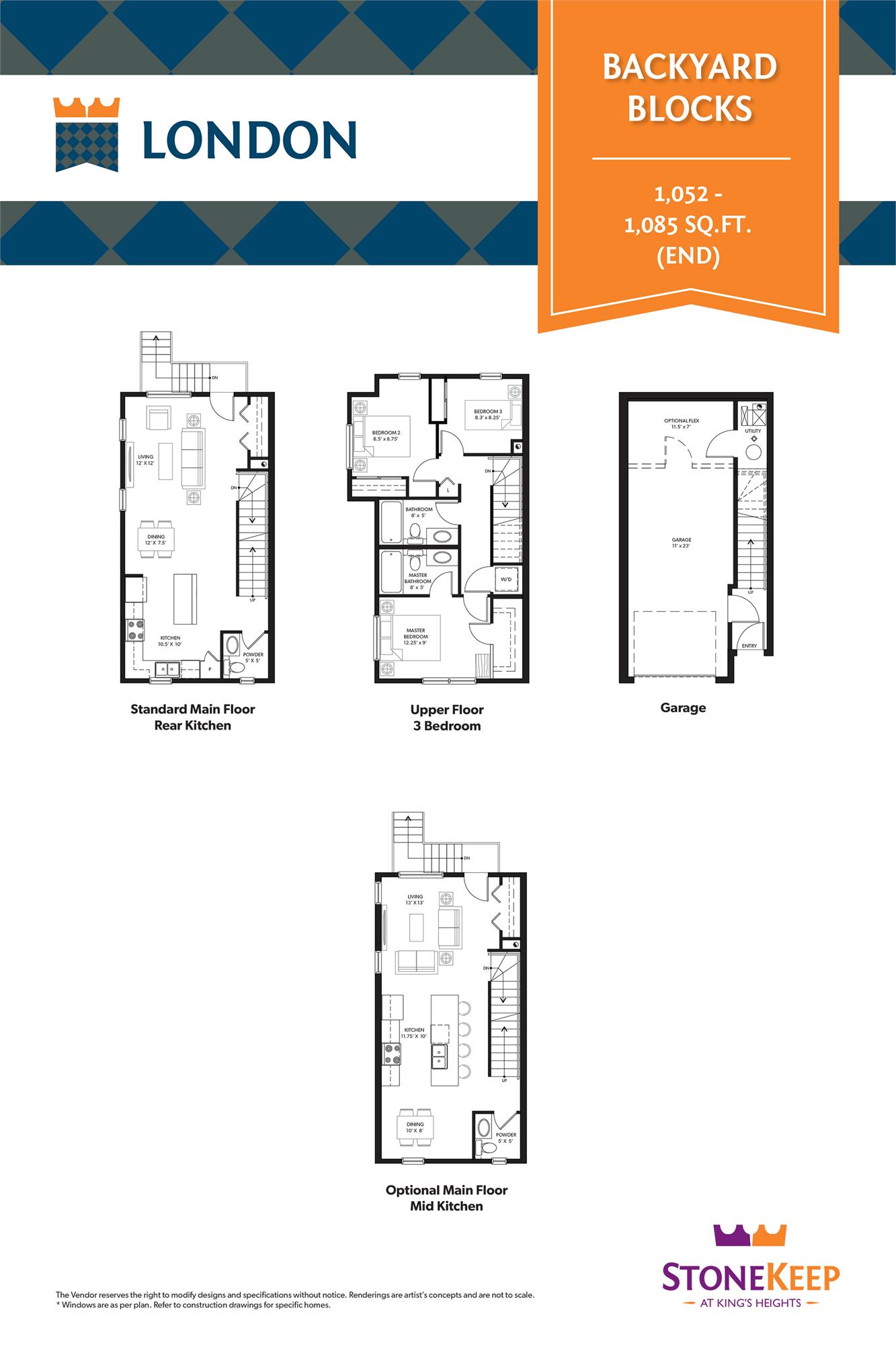 StoneKeep at King's Heights - London Floor Plan, Airdrie AB | Livabl