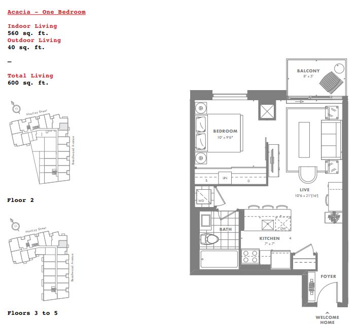 Minto Beechwood - Acacia Floor Plan, Ottawa ON | Livabl