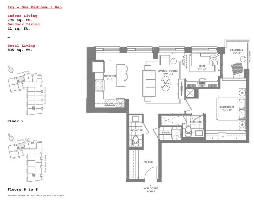 Minto Beechwood - Ivy Floor Plan, Ottawa ON | Livabl