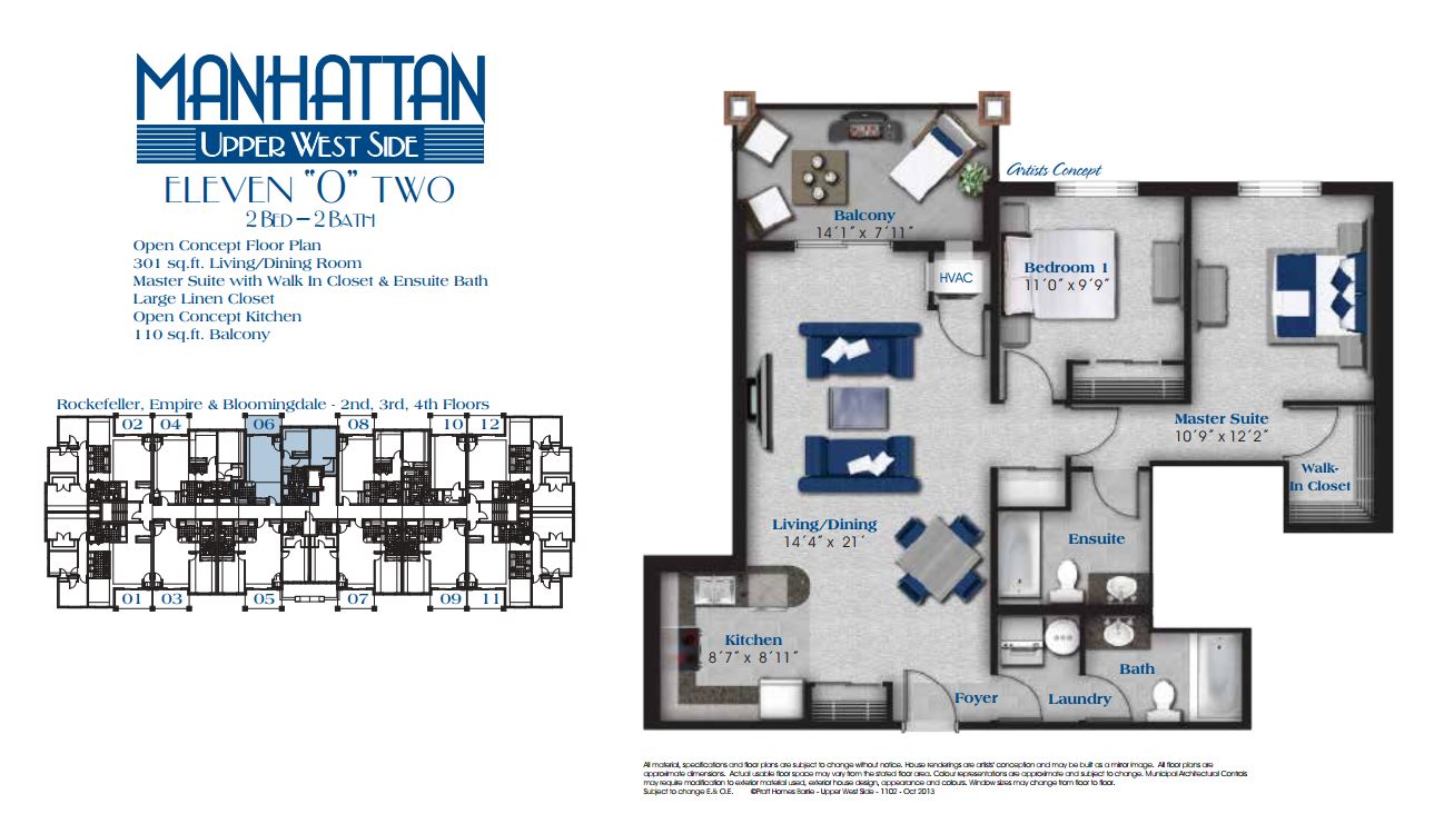 Manhattan Upper West Side Eleven O Two Floor Plans And Pricing