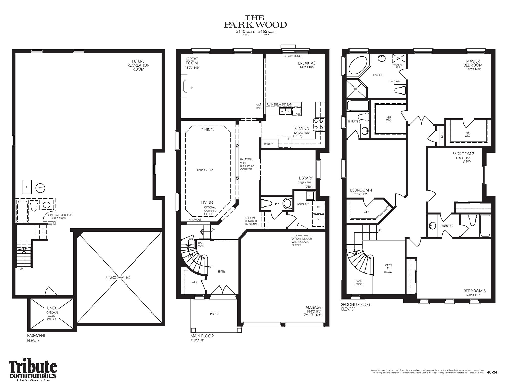 Park Ridge - The Parkwood Floor Plan, Oshawa ON | Livabl