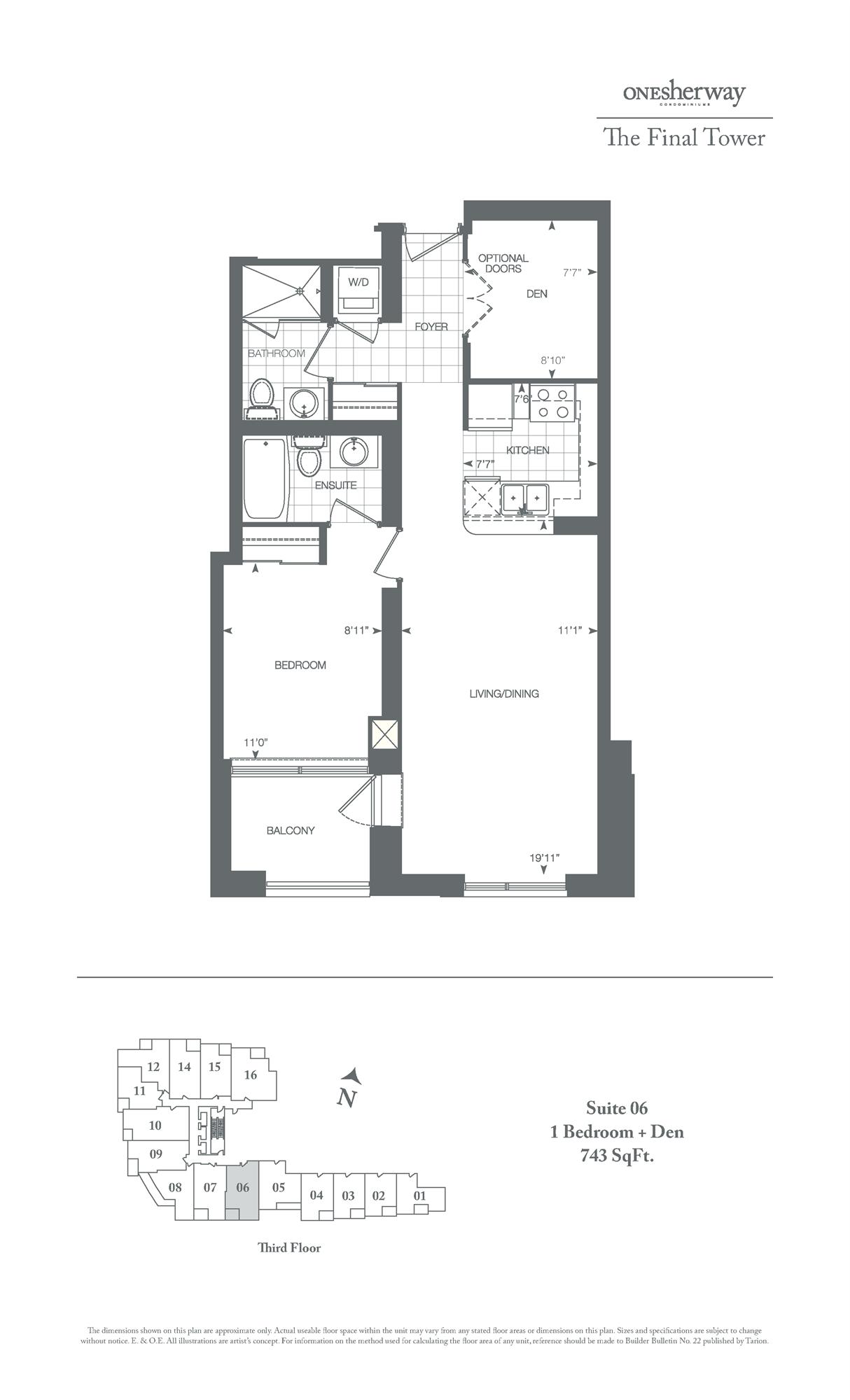 One Sherway Final Tower | Suite 306 | Floor Plans and Pricing