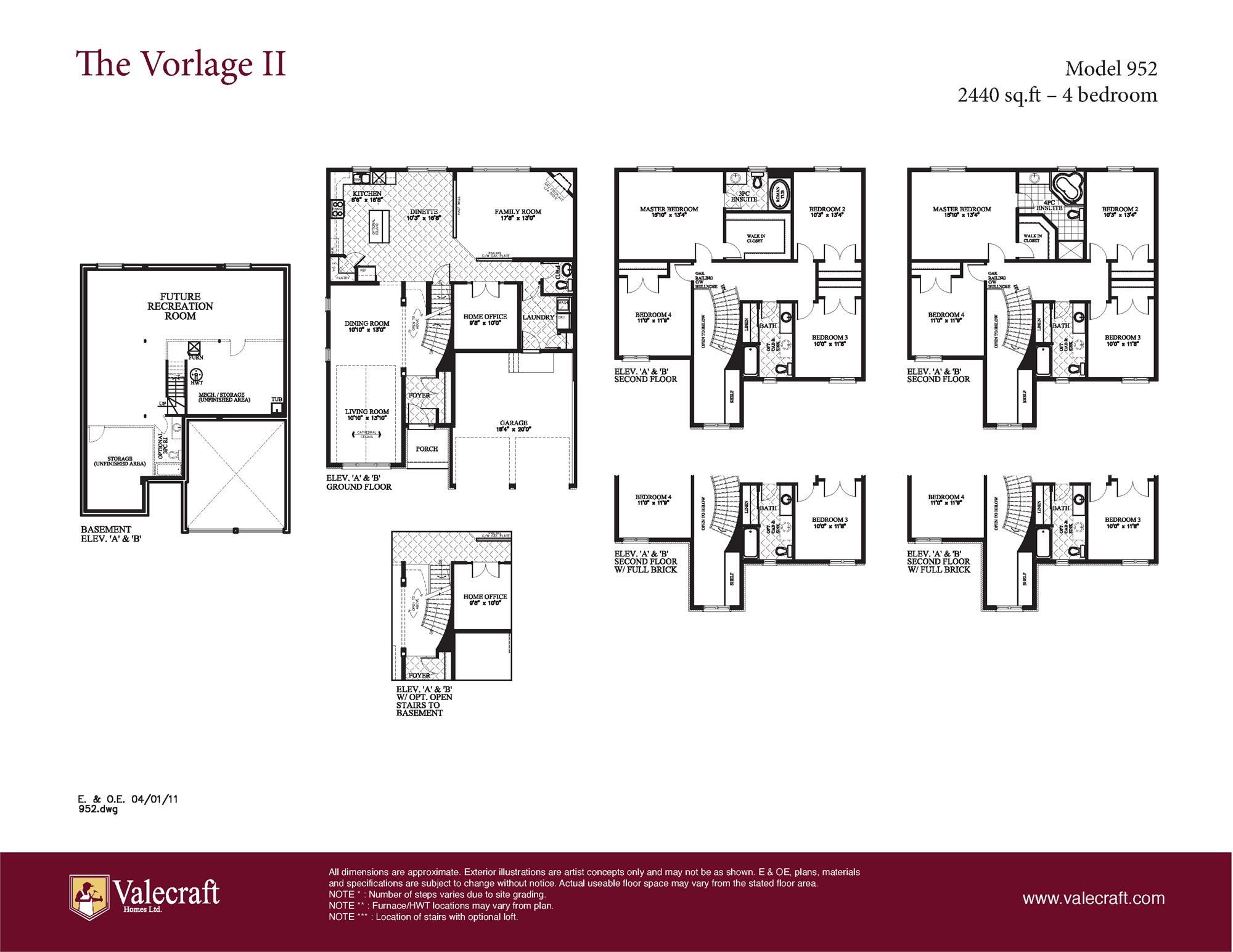 Bradley Estates - Vorlage II Floor Plan, Ottawa ON | Livabl