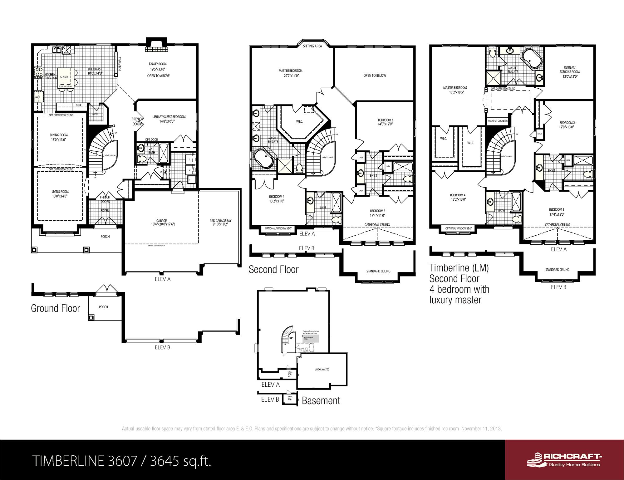 The Landing at Riverside South - The Timberline Floor Plan, Ottawa ON ...