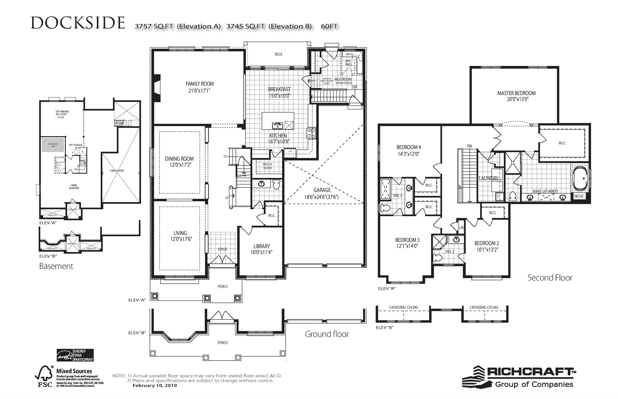 The Landing at Riverside South - The Dockside Floor Plan, Ottawa ON ...
