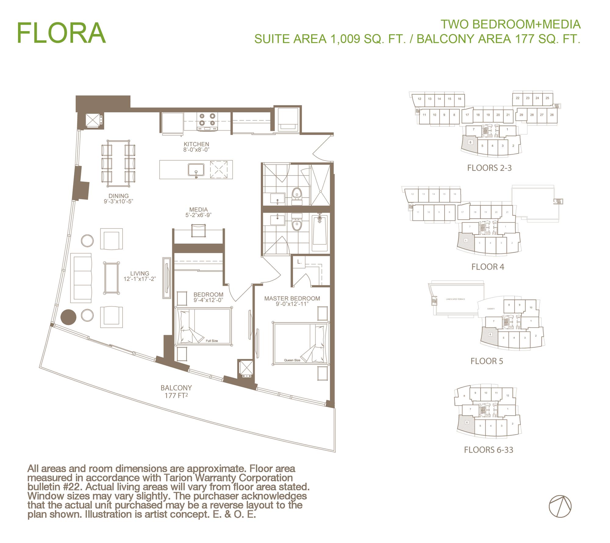 Emerald City Condominiums | Flora | Floor Plans and Pricing