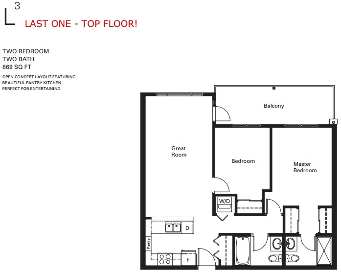 Elements in Langley - L3 Floor Plan, Langley Township BC | Livabl