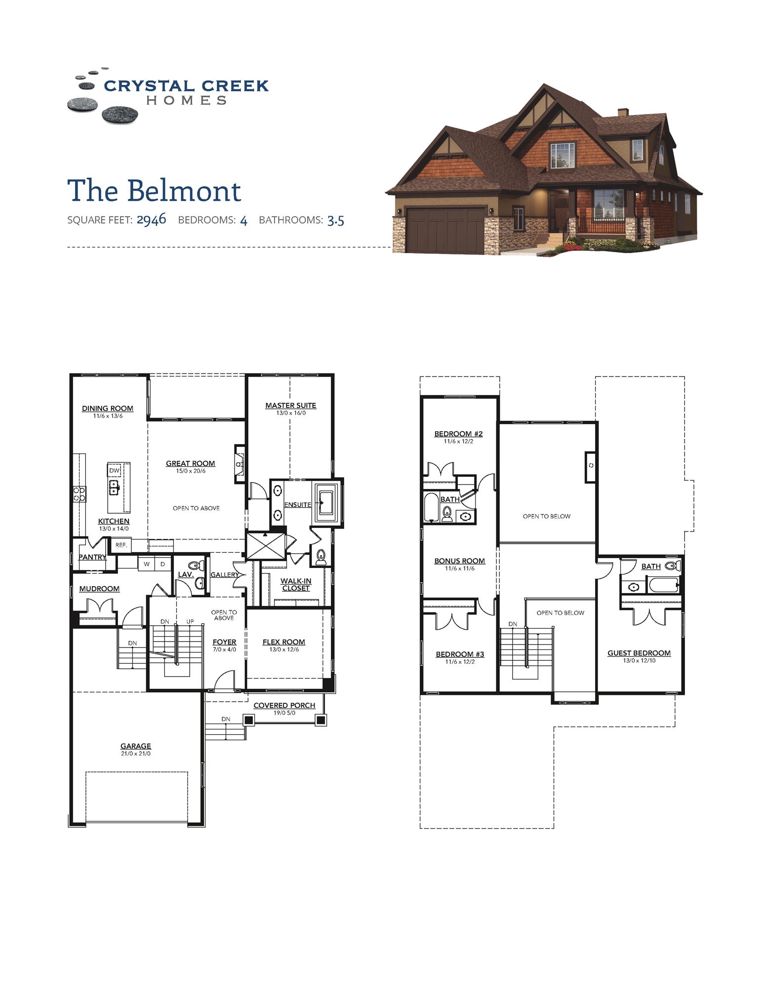 Aspen Woods Estates - Belmont Floor Plan, Calgary AB | Livabl