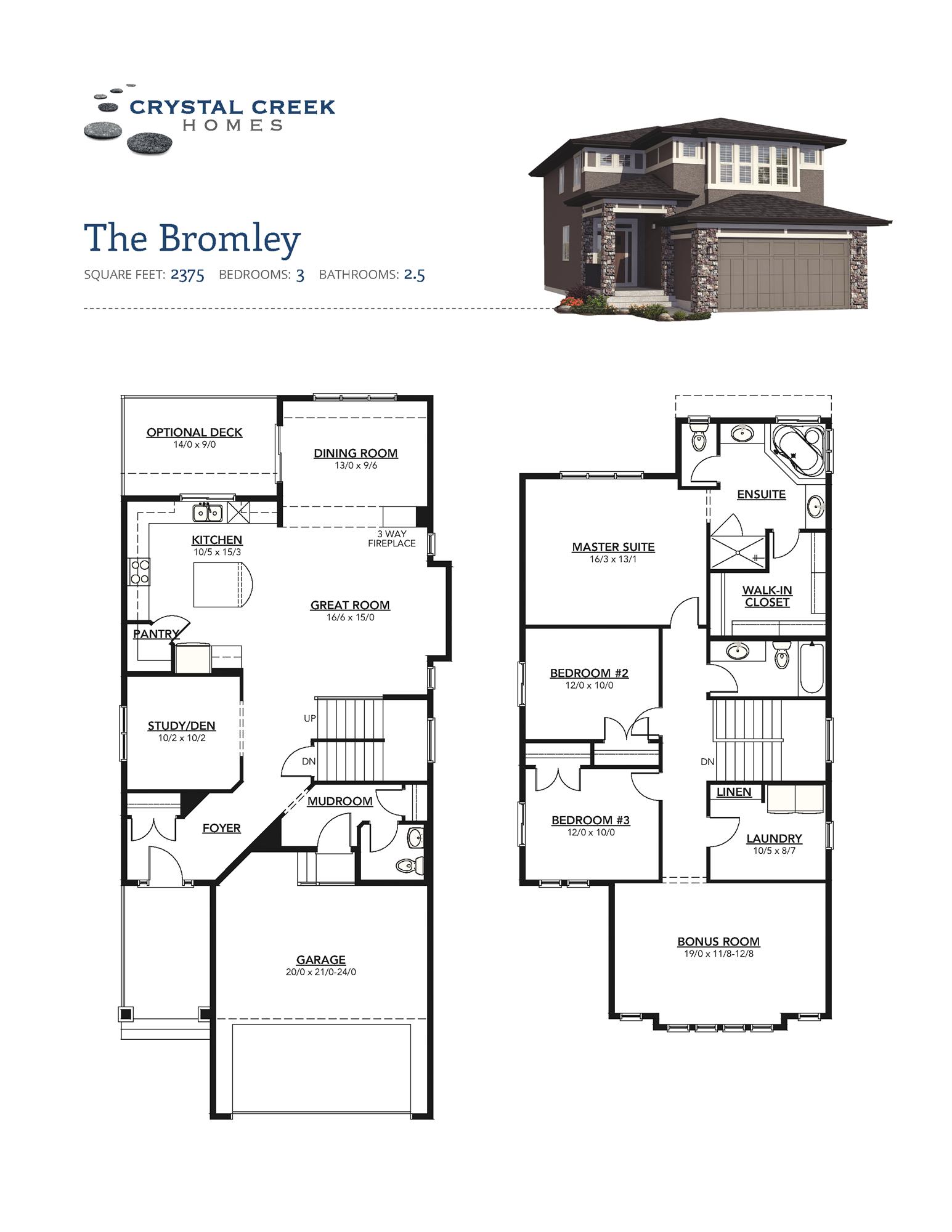 West Grove Estates by Crystal Creek Homes Inc. - Bromley Floor Plan ...