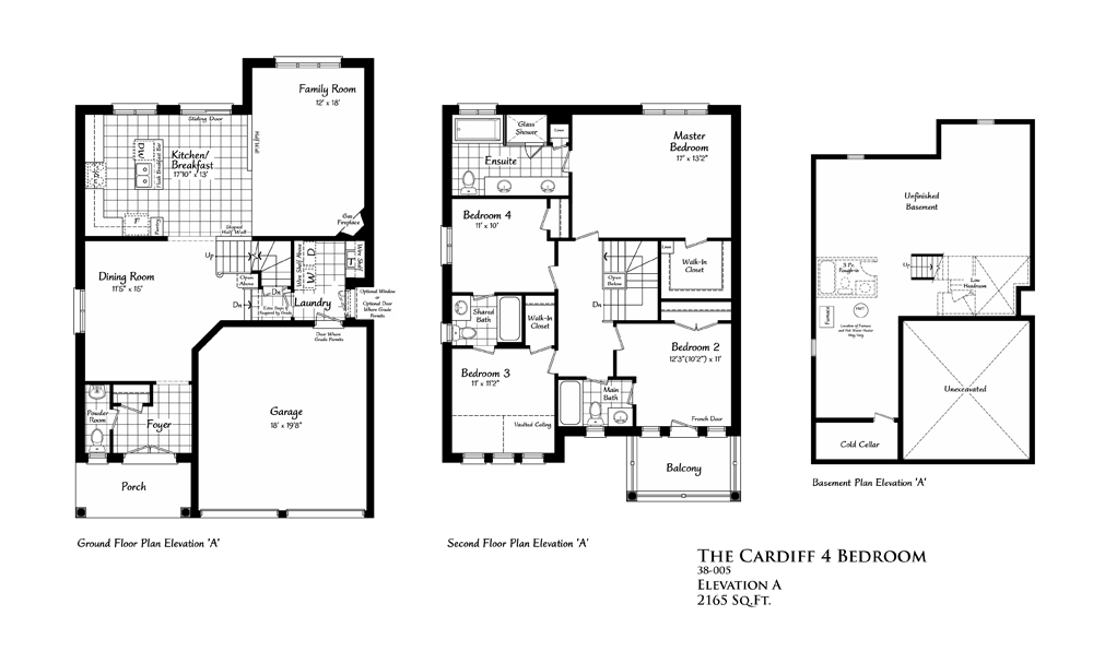 The Neighbourhoods of Mount Pleasant - The Cardiff Floor Plan, Brampton ...