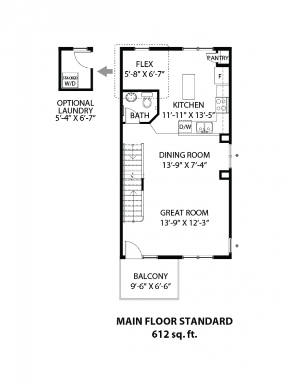 Muskoka Auburn Bay Phase 1 - Sienna Floor Plan, Calgary AB | Livabl