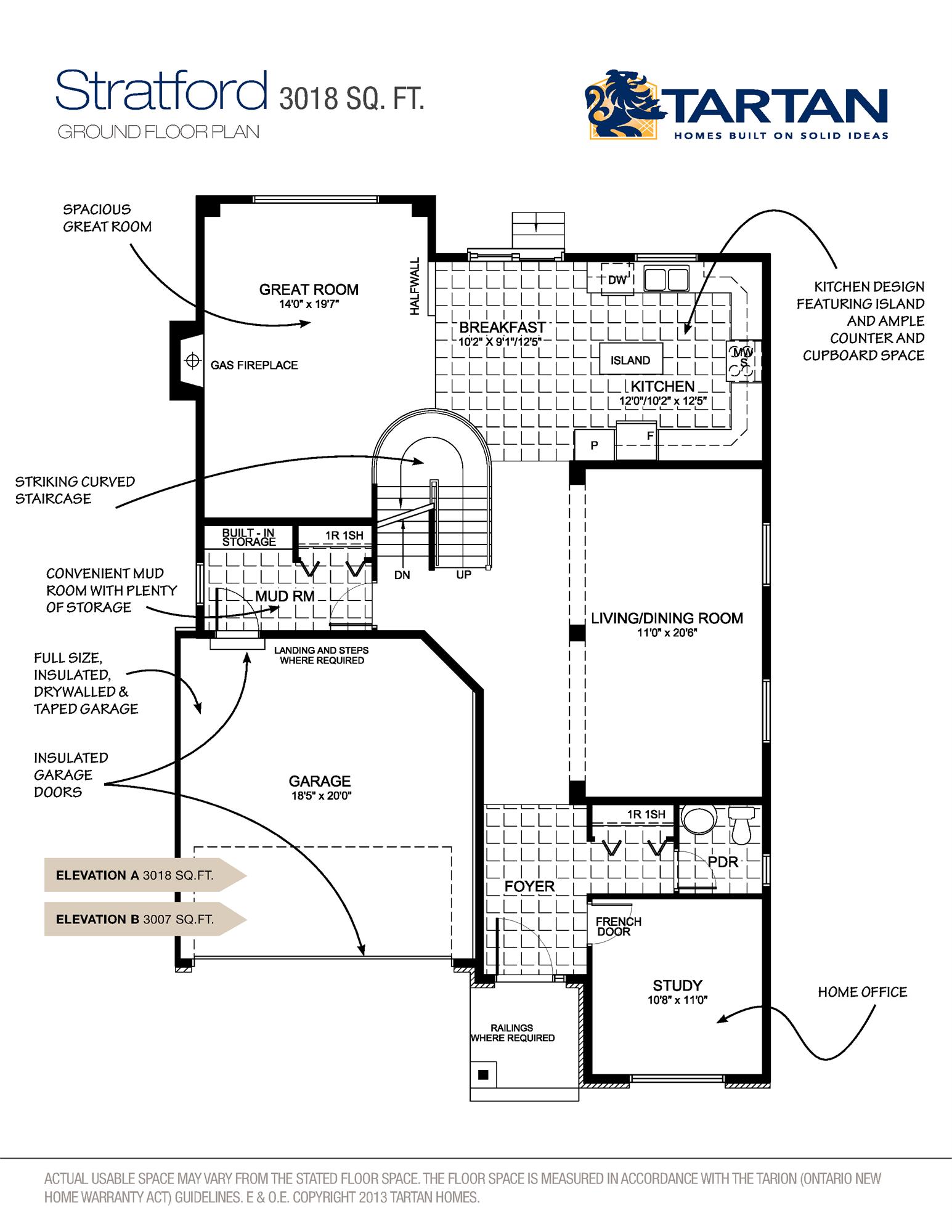 Havencrest - Stratford Floor Plan, Ottawa ON | Livabl