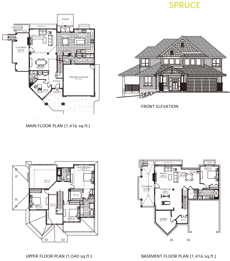 Southbrooke - Spruce Floor Plan, Surrey BC | Livabl