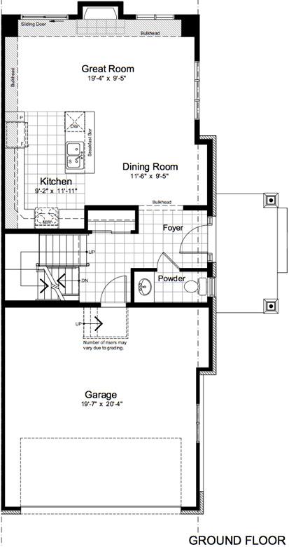 Unity floor plan at Bridlewood Trails in Ottawa, ON