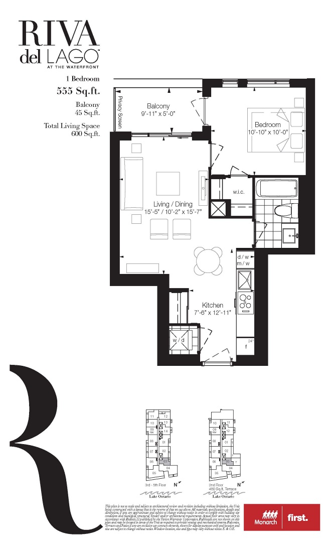 Riva del Lago | Riva 555 | Floor Plans and Pricing