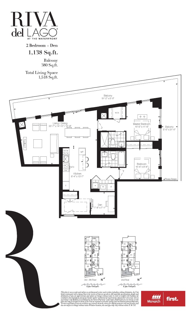 Riva del Lago | Riva 1138 | Floor Plans and Pricing