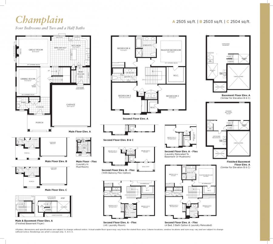 Enclave at Trailsedge - Champlain Floor Plan, Ottawa ON | Livabl
