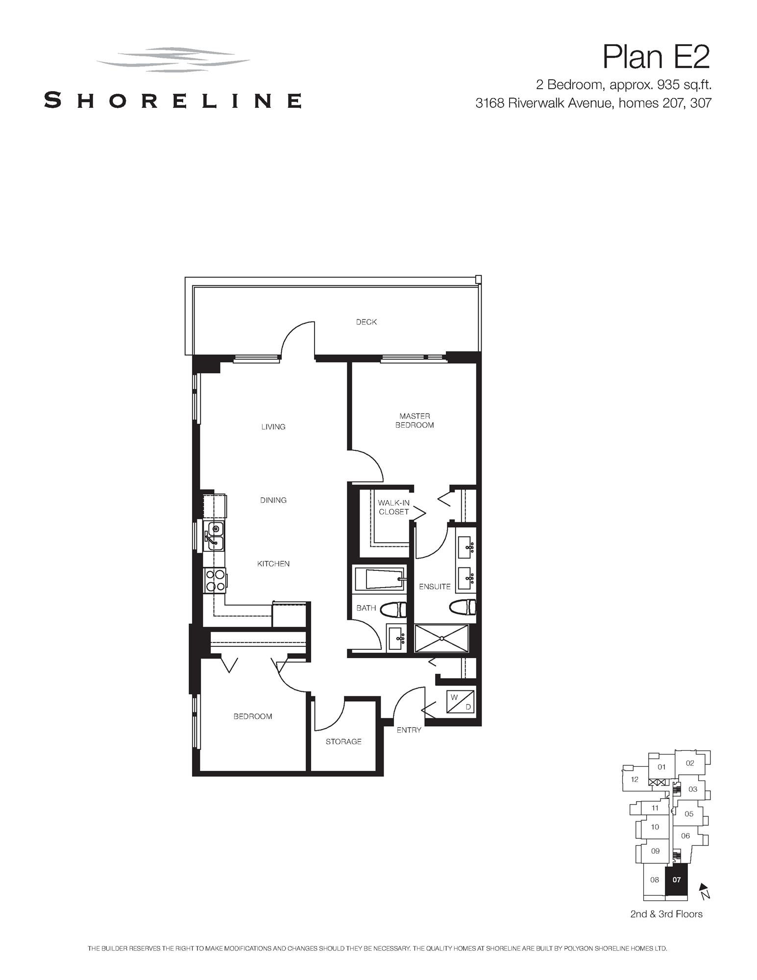 Shoreline - Plan E2 Floor Plan, Vancouver BC | Livabl