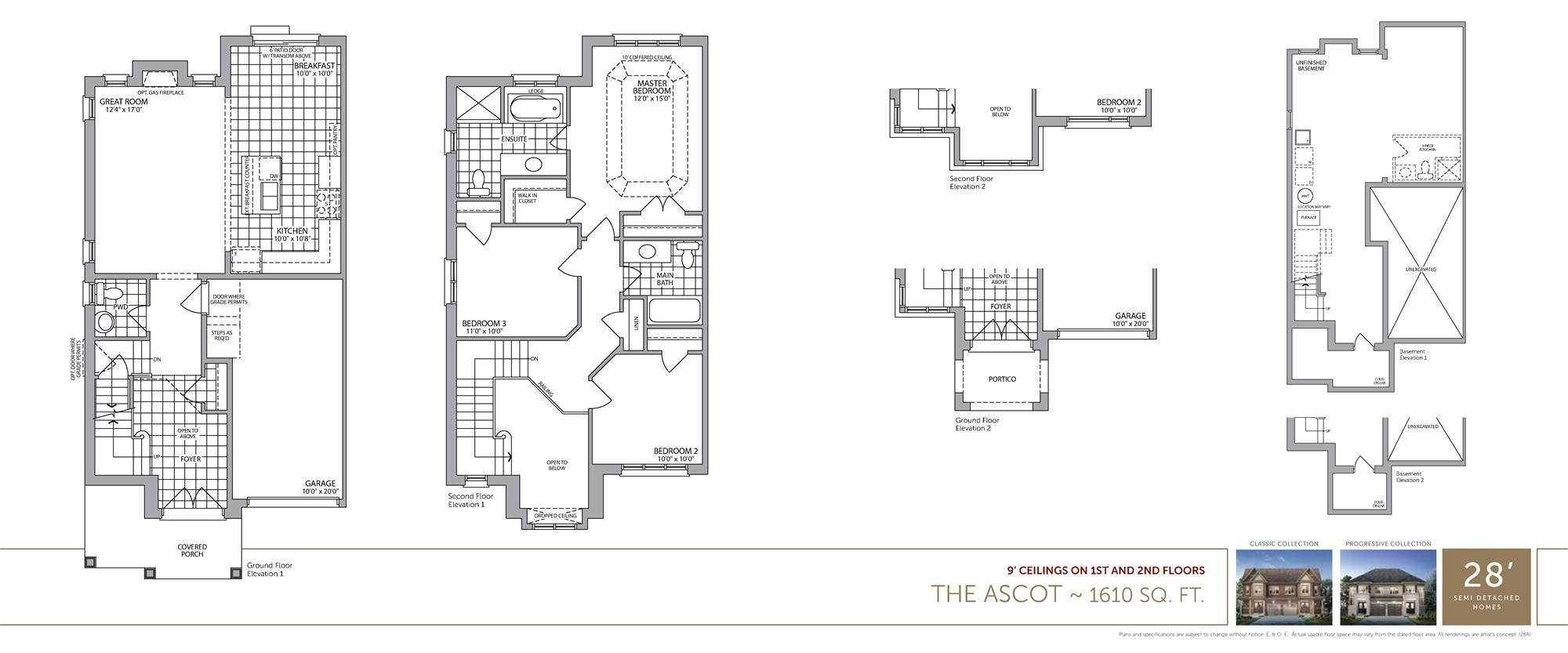 Aurora Trails - Ascot Floor Plan, Aurora ON | Livabl