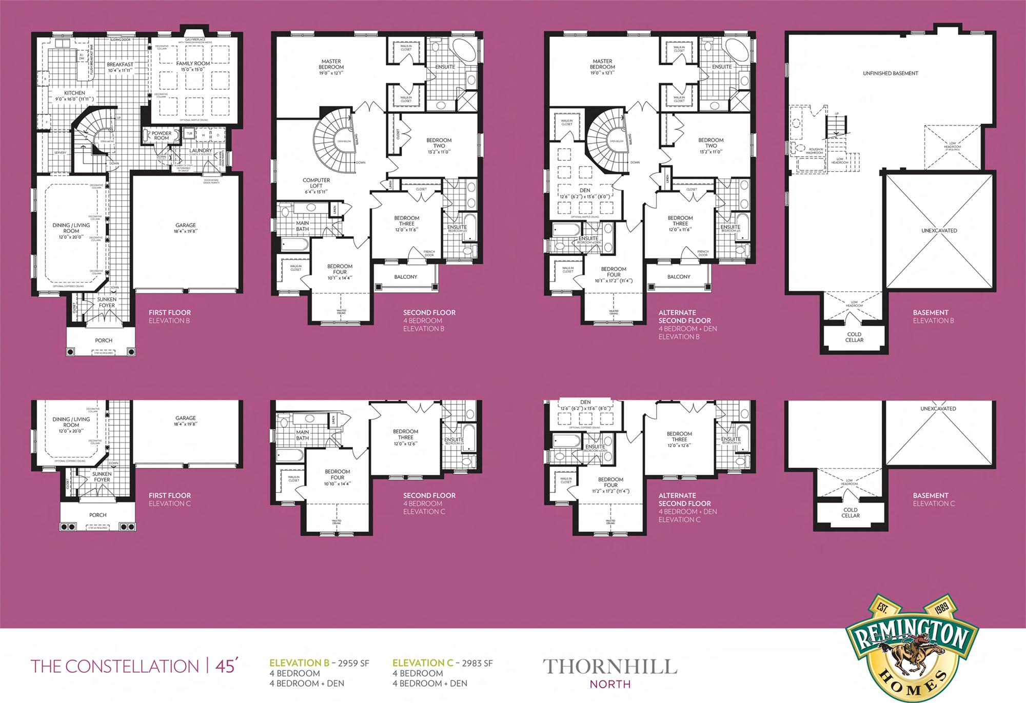 Thornhill North | The Constellation | Floor Plans and Pricing
