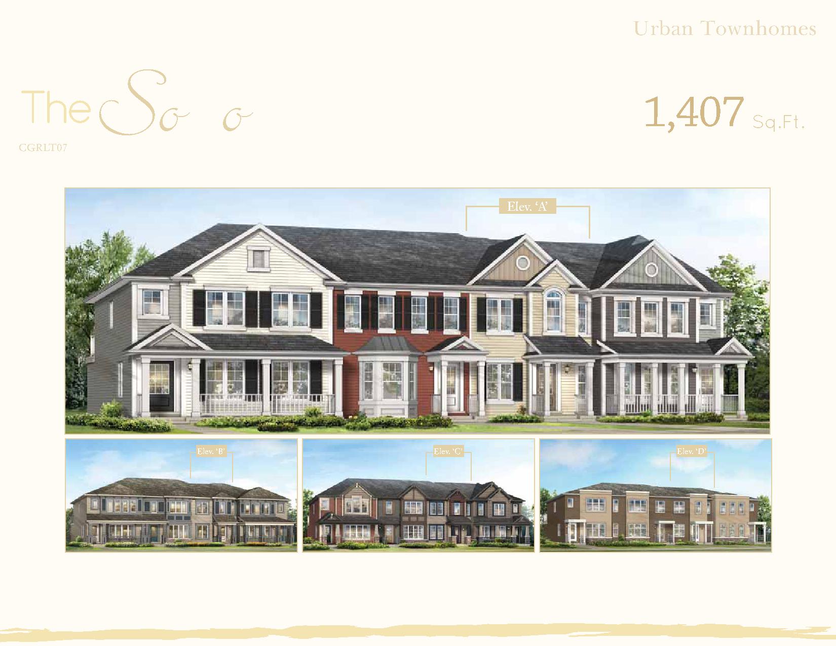 Soho floor plan at Southwinds by Mattamy Homes in Airdrie, AB