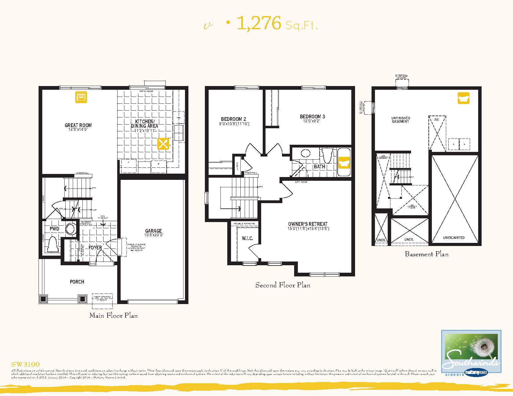 Southwinds by Mattamy Homes | Ivy | Floor Plans and Pricing