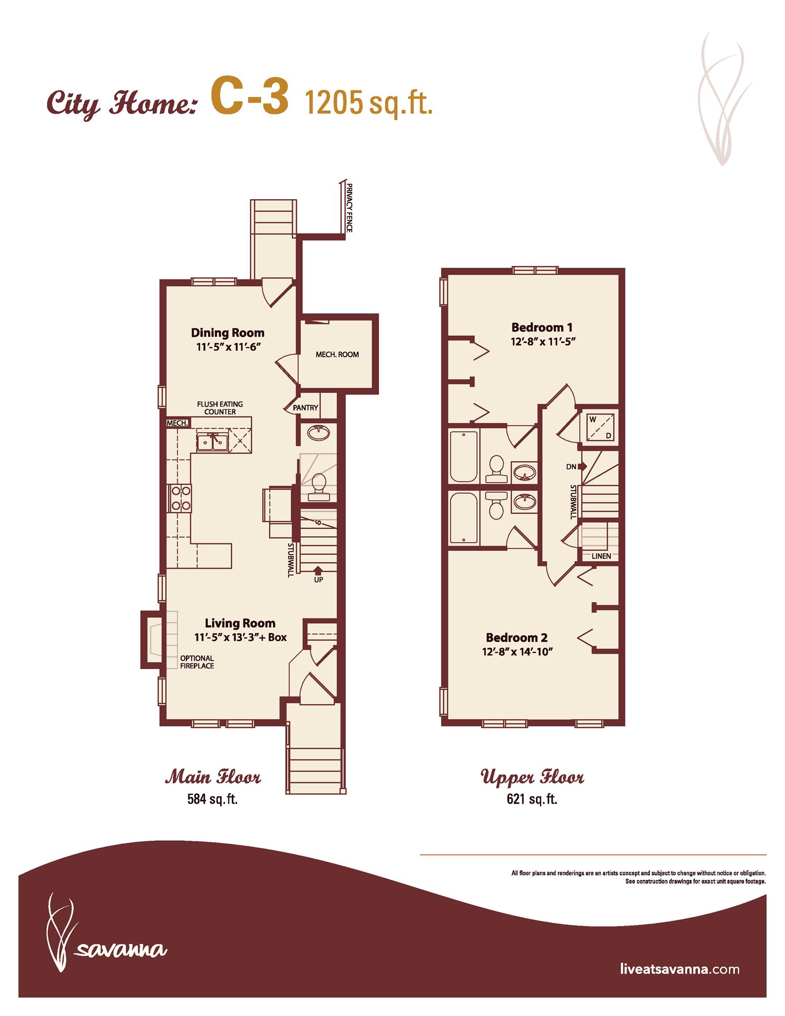 Savanna in Laredo - C3 Floor Plan, Red Deer AB | Livabl