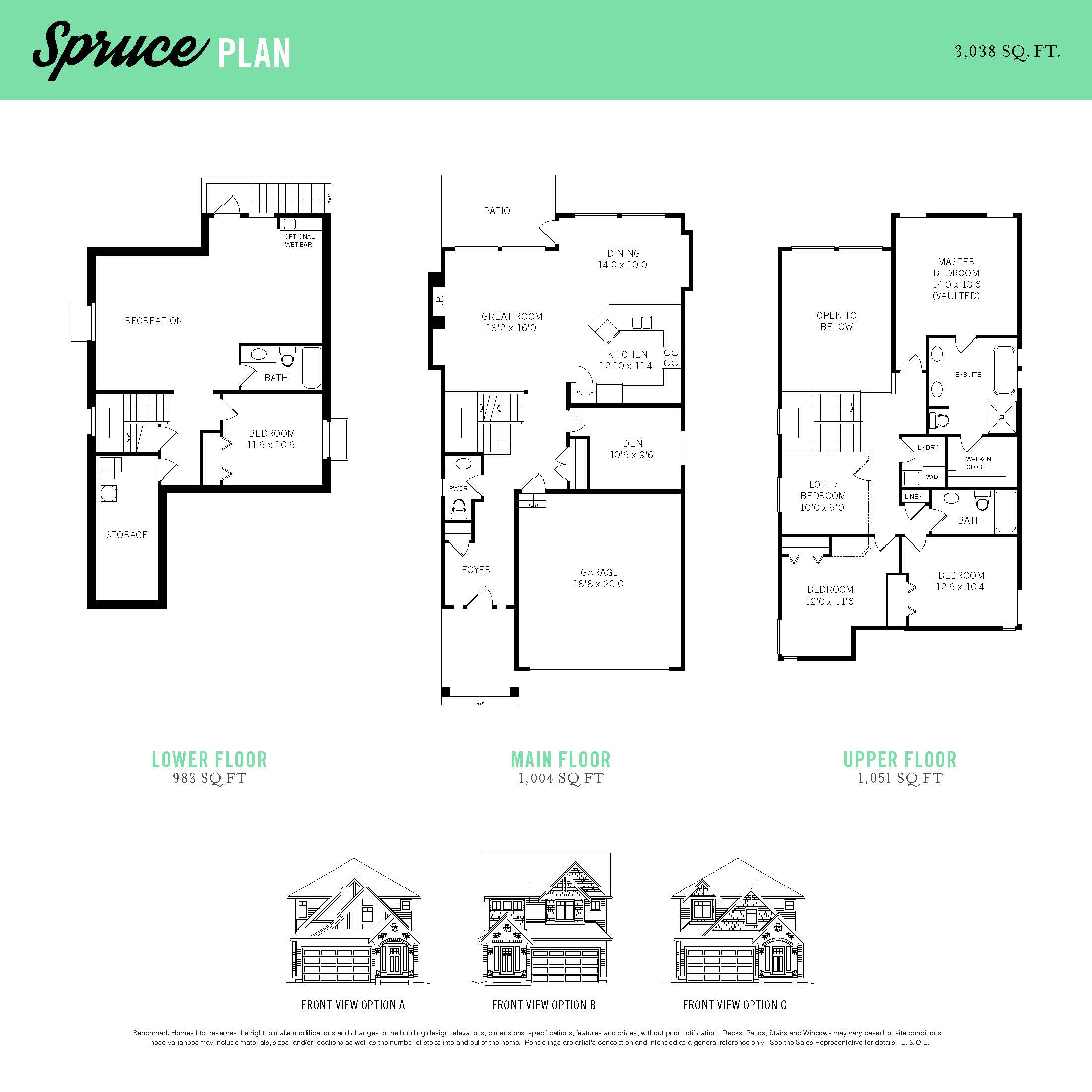 Evergreen - Spruce Floor Plan, Langley Township BC | Livabl