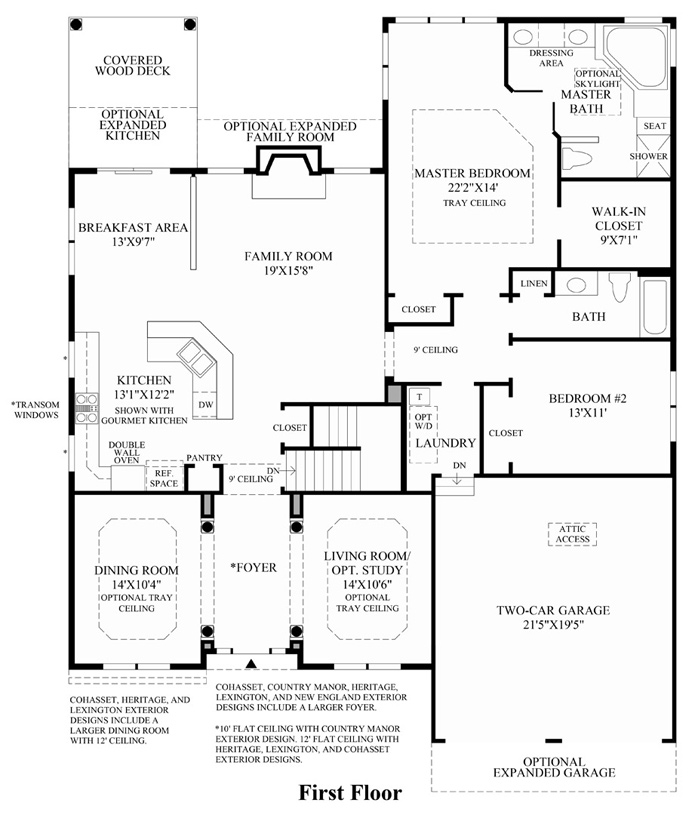 Toll Brothers at The Pinehills - Skipping Stone | Tradition | Floor ...