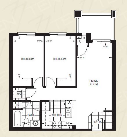 TEN77 - The Cardiff Floor Plan, Guelph ON | Livabl