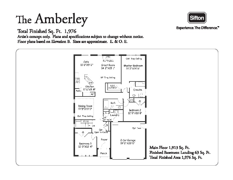 Andover Trails - The Amberley Floor Plan, London ON | Livabl