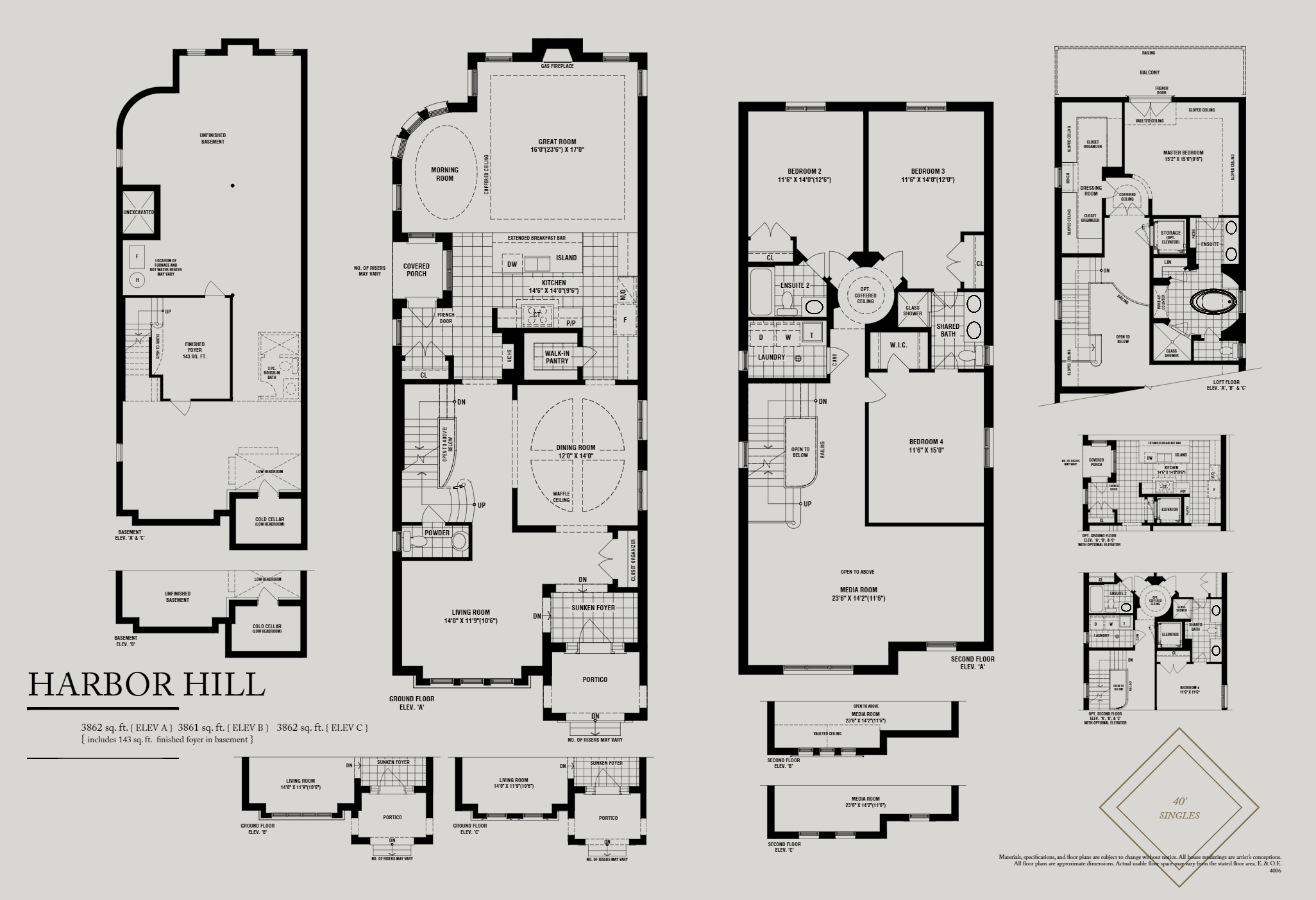 Royal Oakville Club - Harbour Hill B Floor Plan, Oakville ON | Livabl