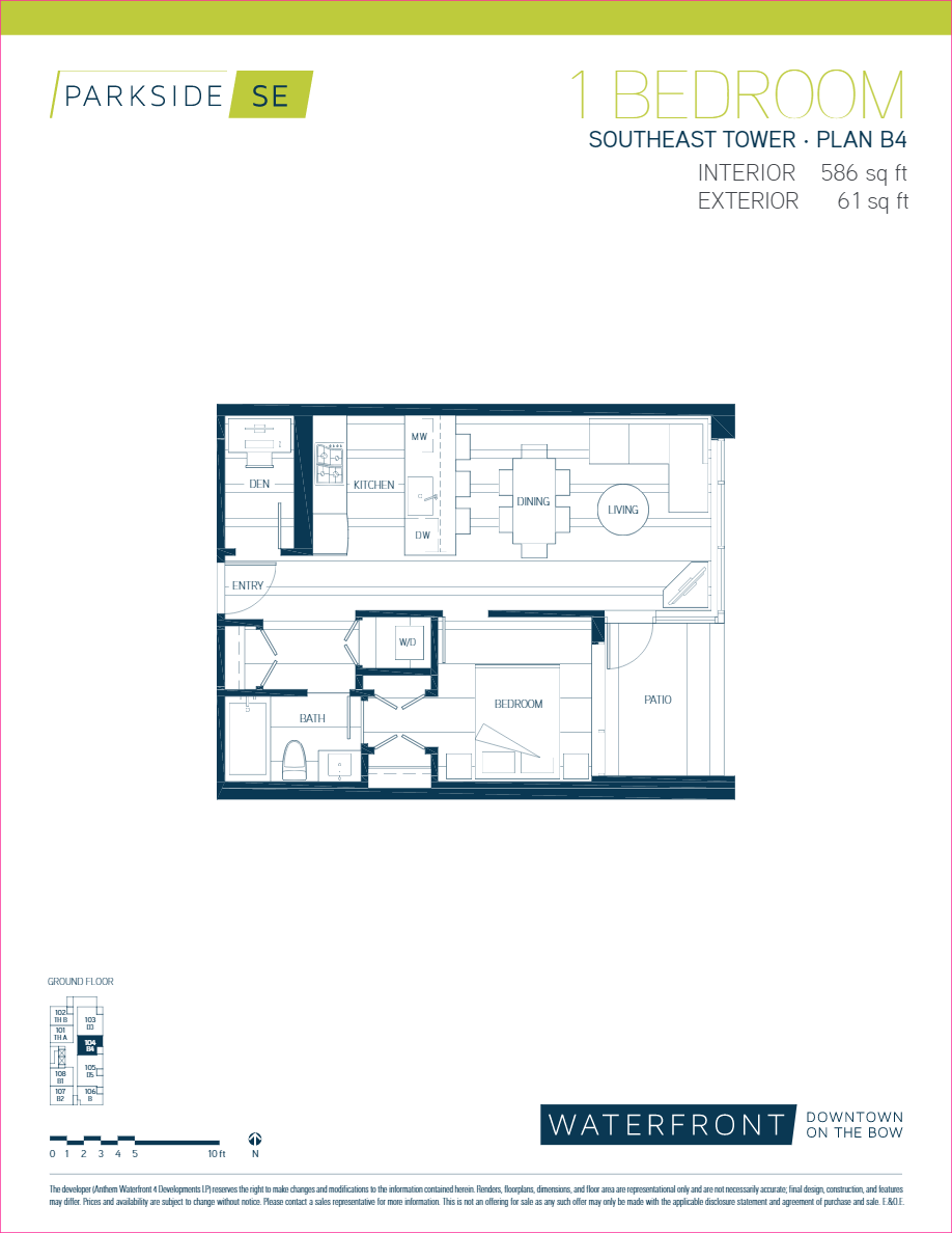 Waterfront Parkside South East Tower | B4 | Floor Plans and Pricing