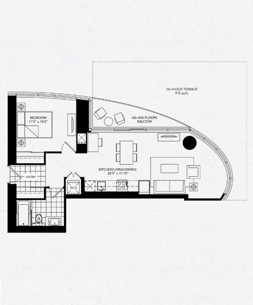 Claridge Icon - New Brando Floor Plan, Ottawa ON | Livabl