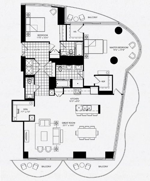 Claridge Icon - New Grey Floor Plan, Ottawa ON | Livabl