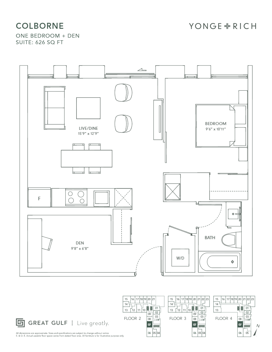 Yonge + Rich - Colborne Floor Plan, Toronto ON | Livabl