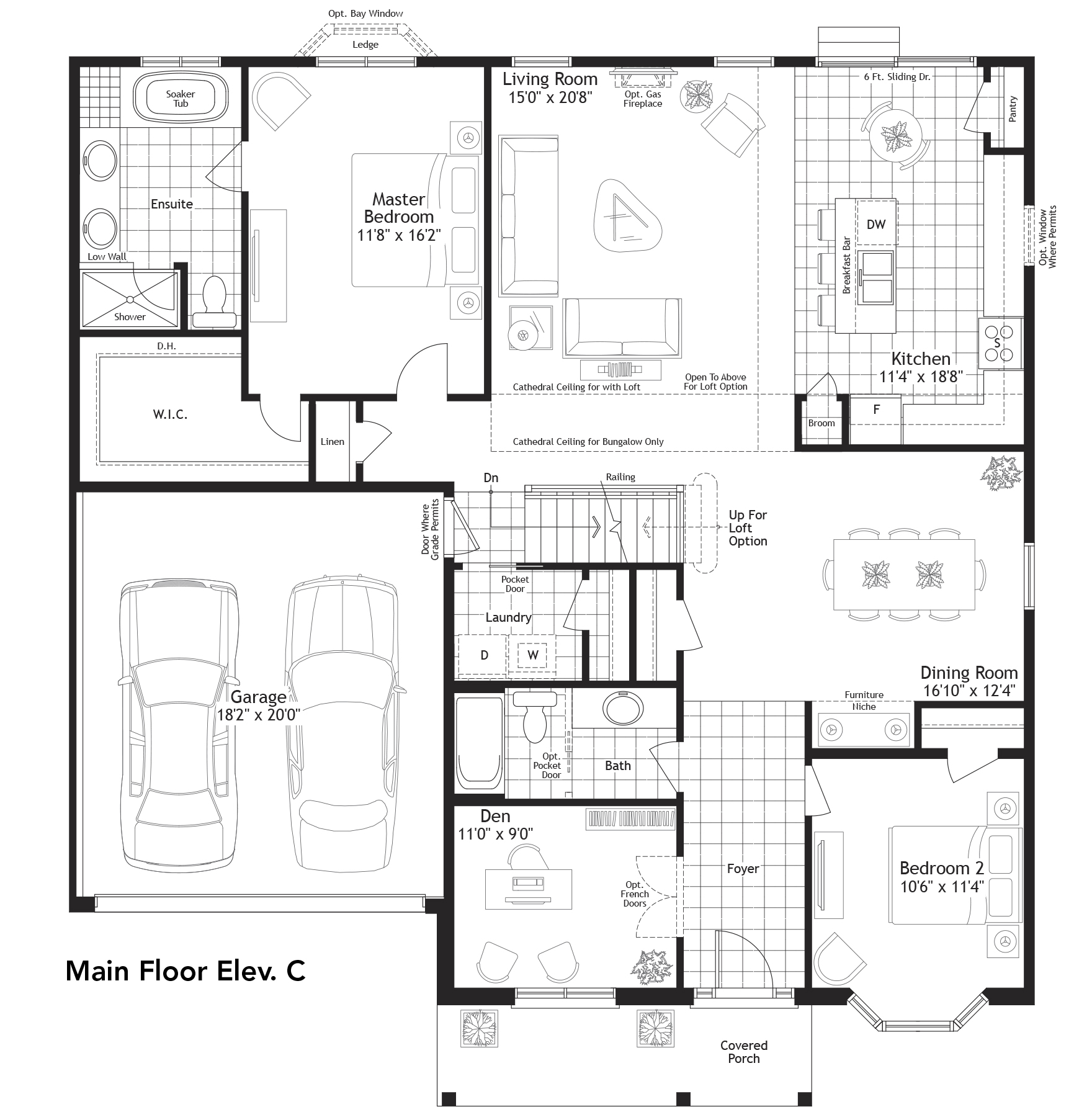 Lakeside Village – Port Hope | The Mallard (Bungaloft) | Floor Plans ...