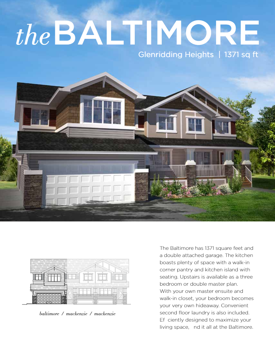 Ridgecrest at Glenridding Ravine | The Baltimore | Floor Plans and Pricing