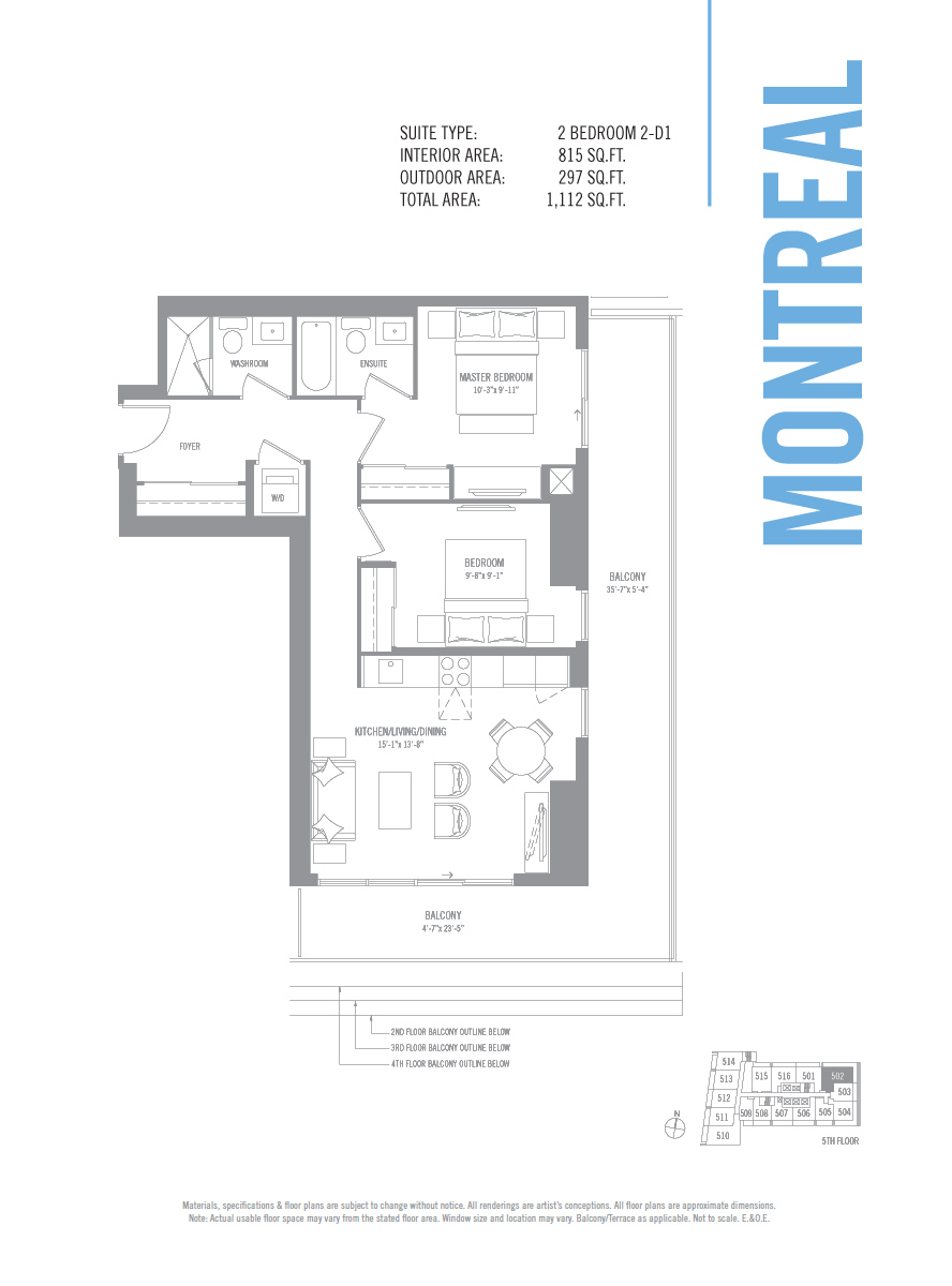 2221 Yonge Condos - Montreal Floor Plan, Toronto ON | Livabl