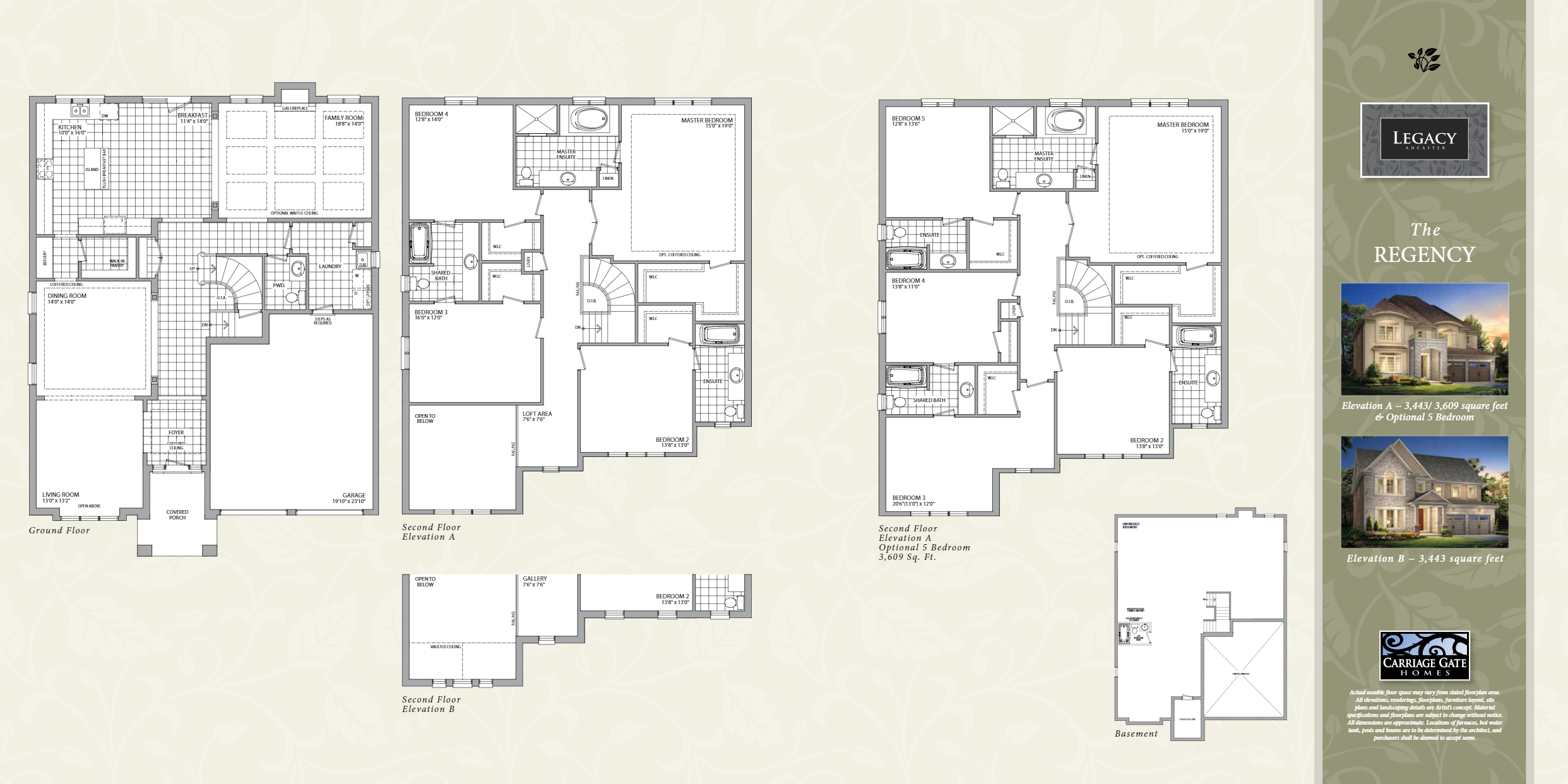 Legacy Ancaster - The Regency Floor Plan, Hamilton ON | Livabl