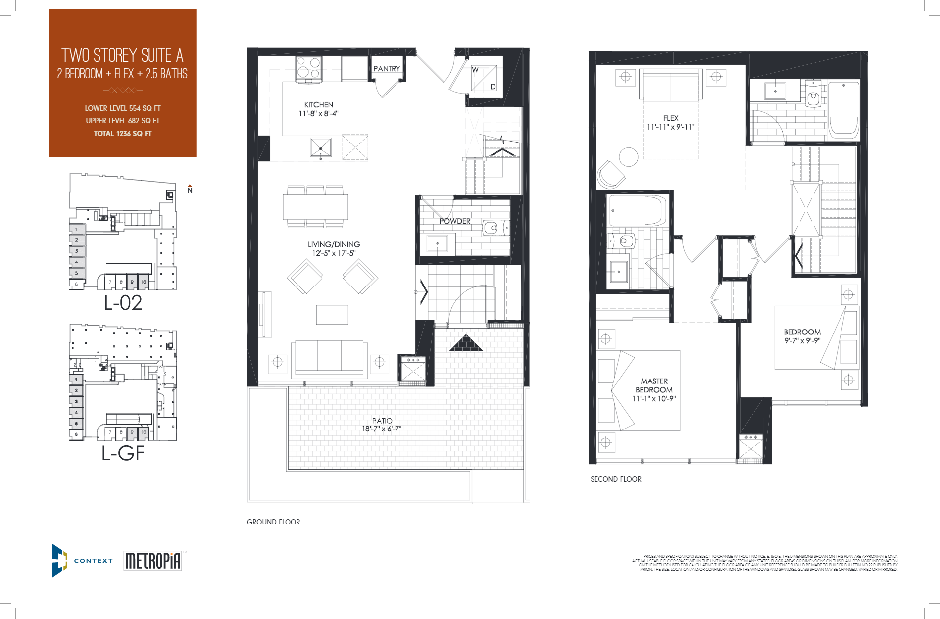The Yorkdale Condos - Two Storey Suite A 2 Floor Plan, Toronto ON | Livabl