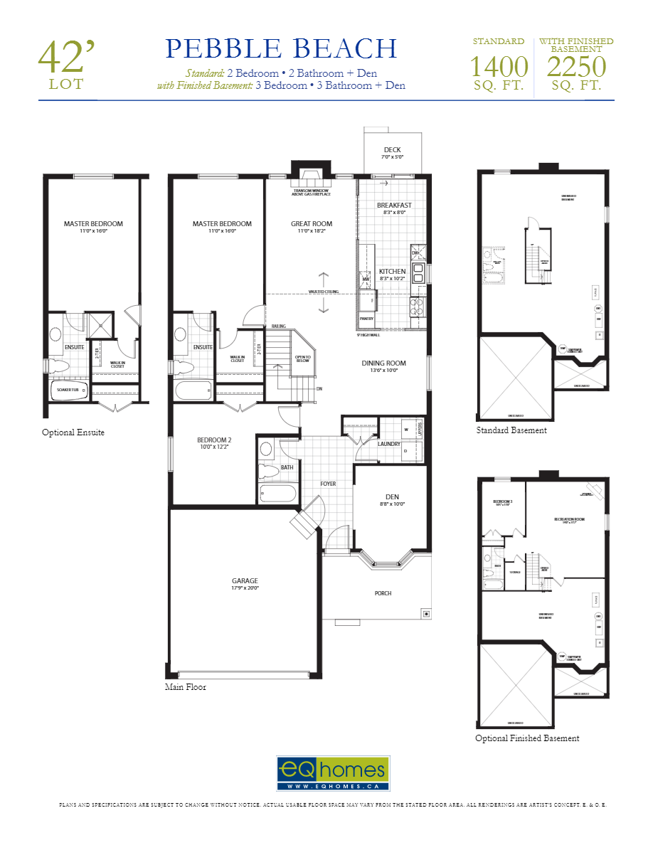 Fernbank Crossing - The Pebble Beach Floor Plan, Ottawa ON | Livabl