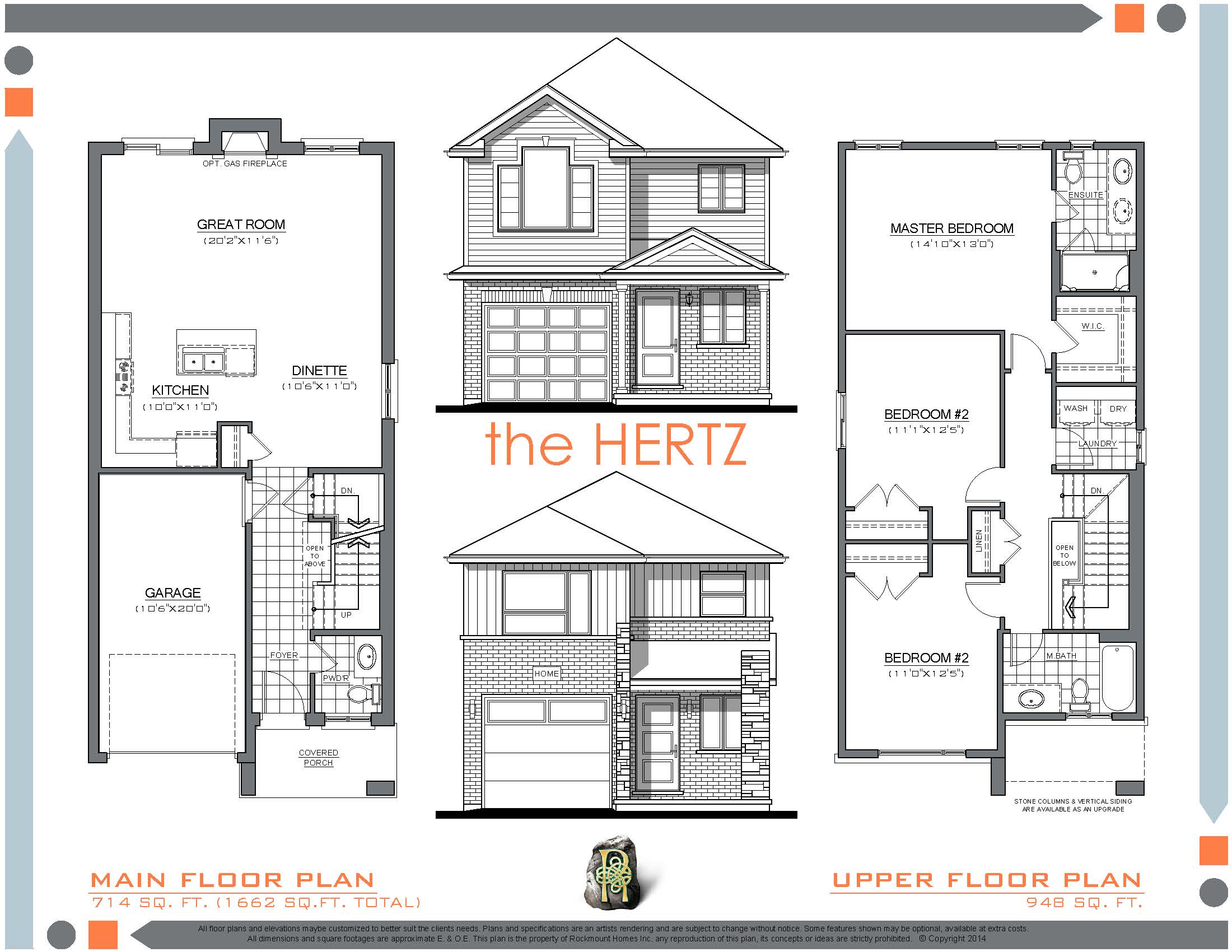 The Hertz floor plan at Fox Field Trails in London, ON