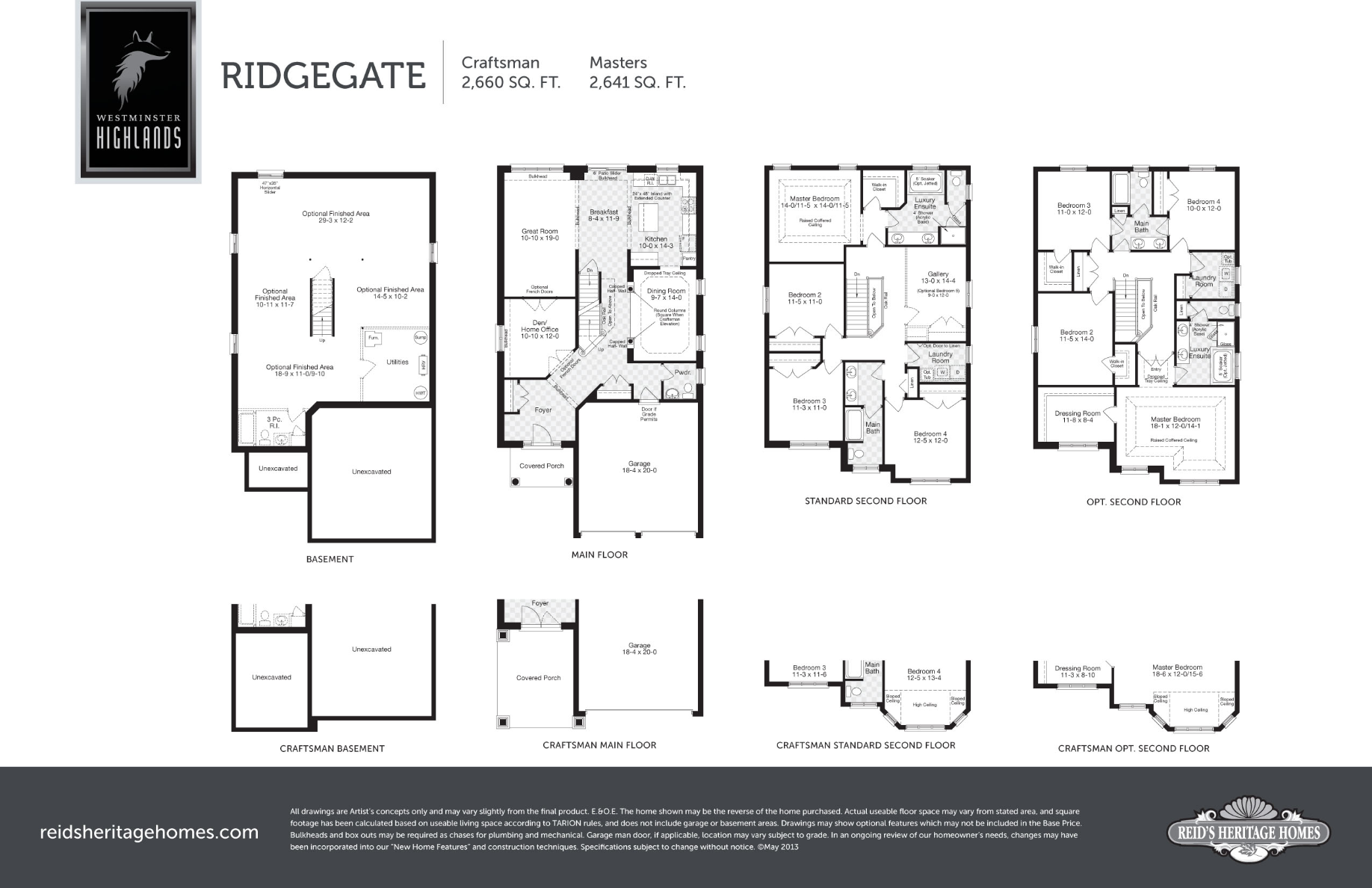 Westminster Highlands | Ridgegate | Floor Plans and Pricing